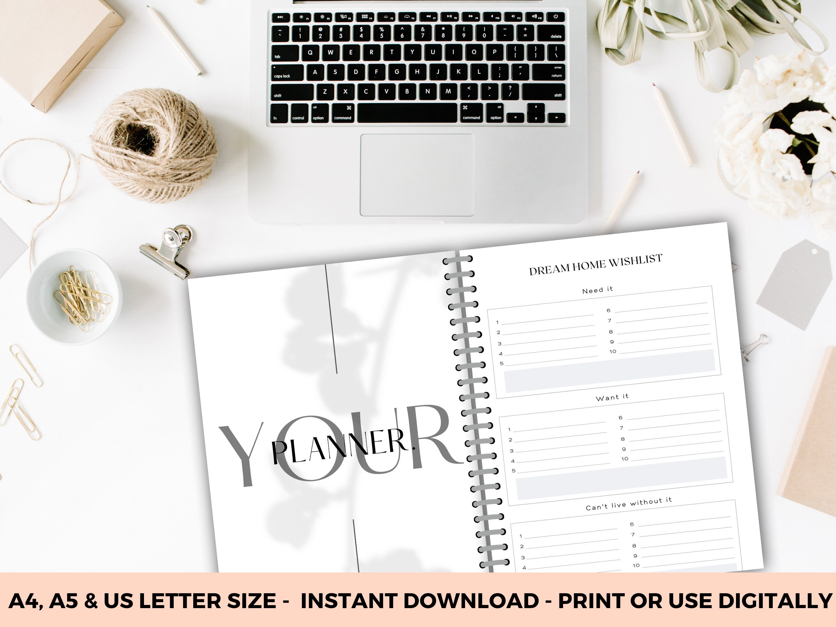 Home Buying Planner, Real Estate Organizer, House Hunting Journal ...