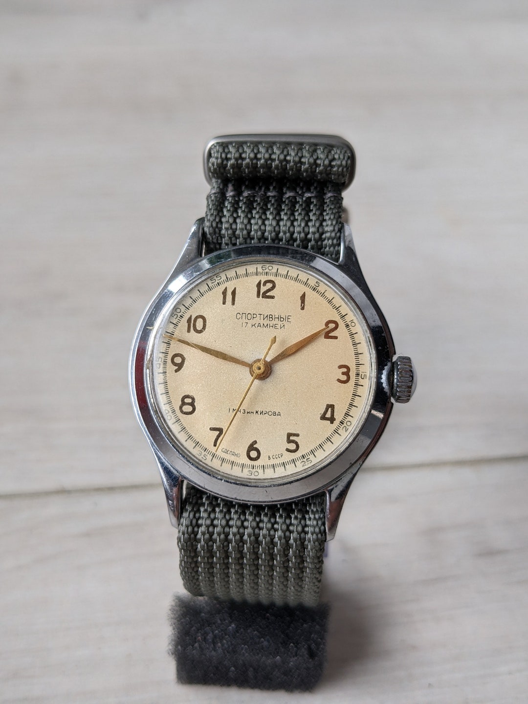 RARE Soviet Vintage Men's Watch Sportivnie, Watch USSR Mechanical 17 ...