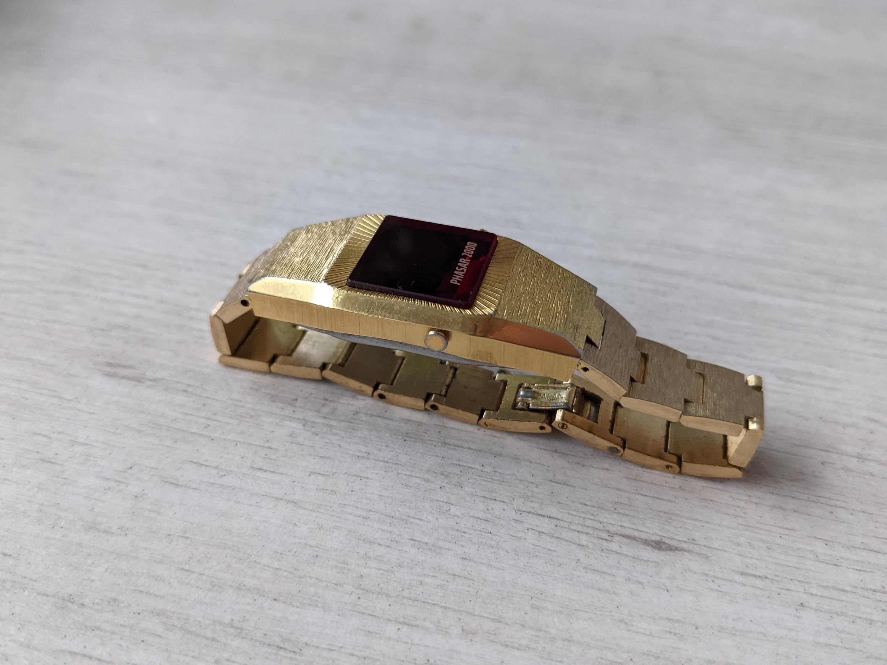 Vintage Phasar 2000 Women's Digital Quartz Dress Watch With Red LED ...