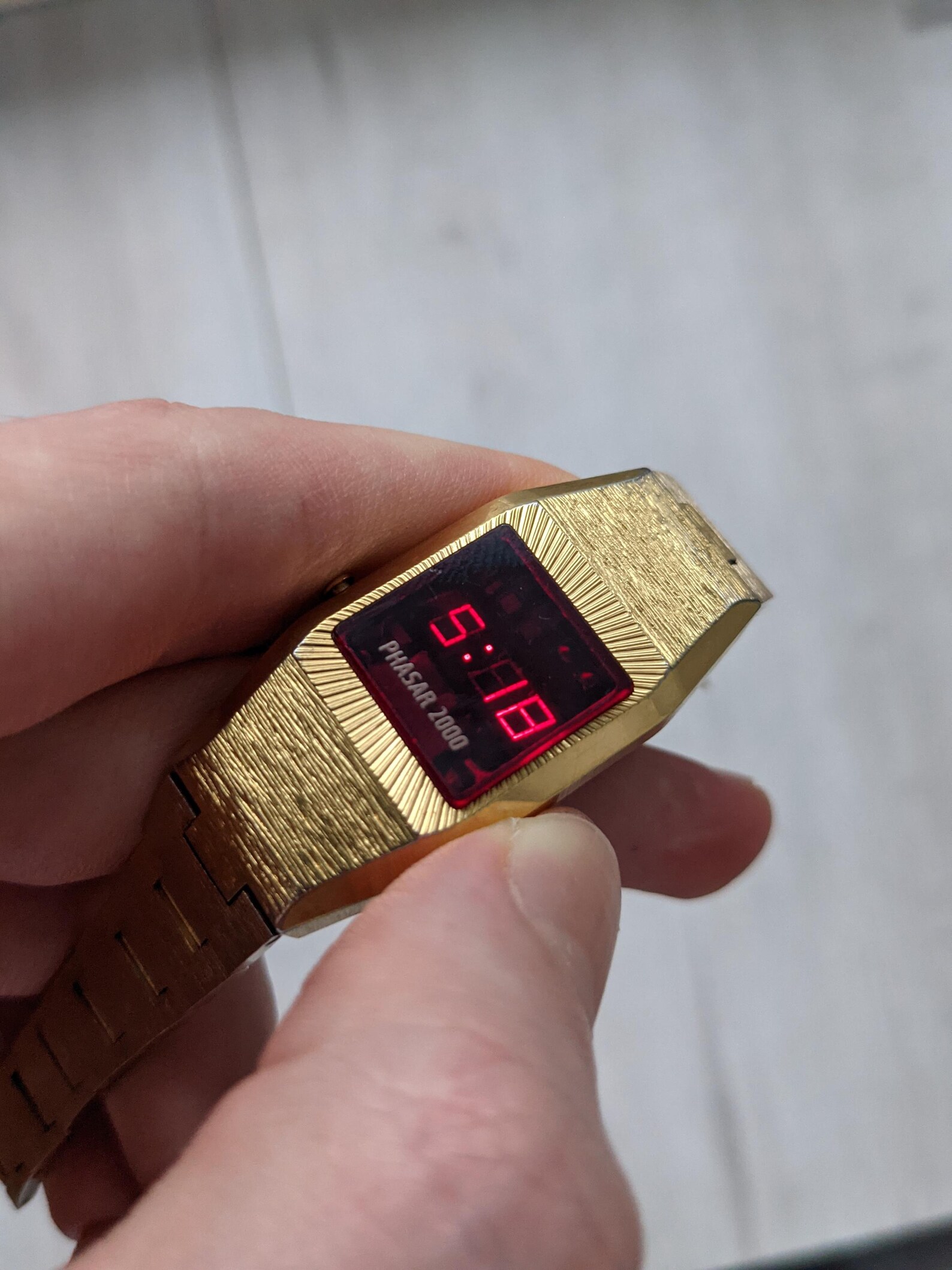 Vintage Phasar 2000 Women's Digital Quartz Dress Watch With Red LED ...