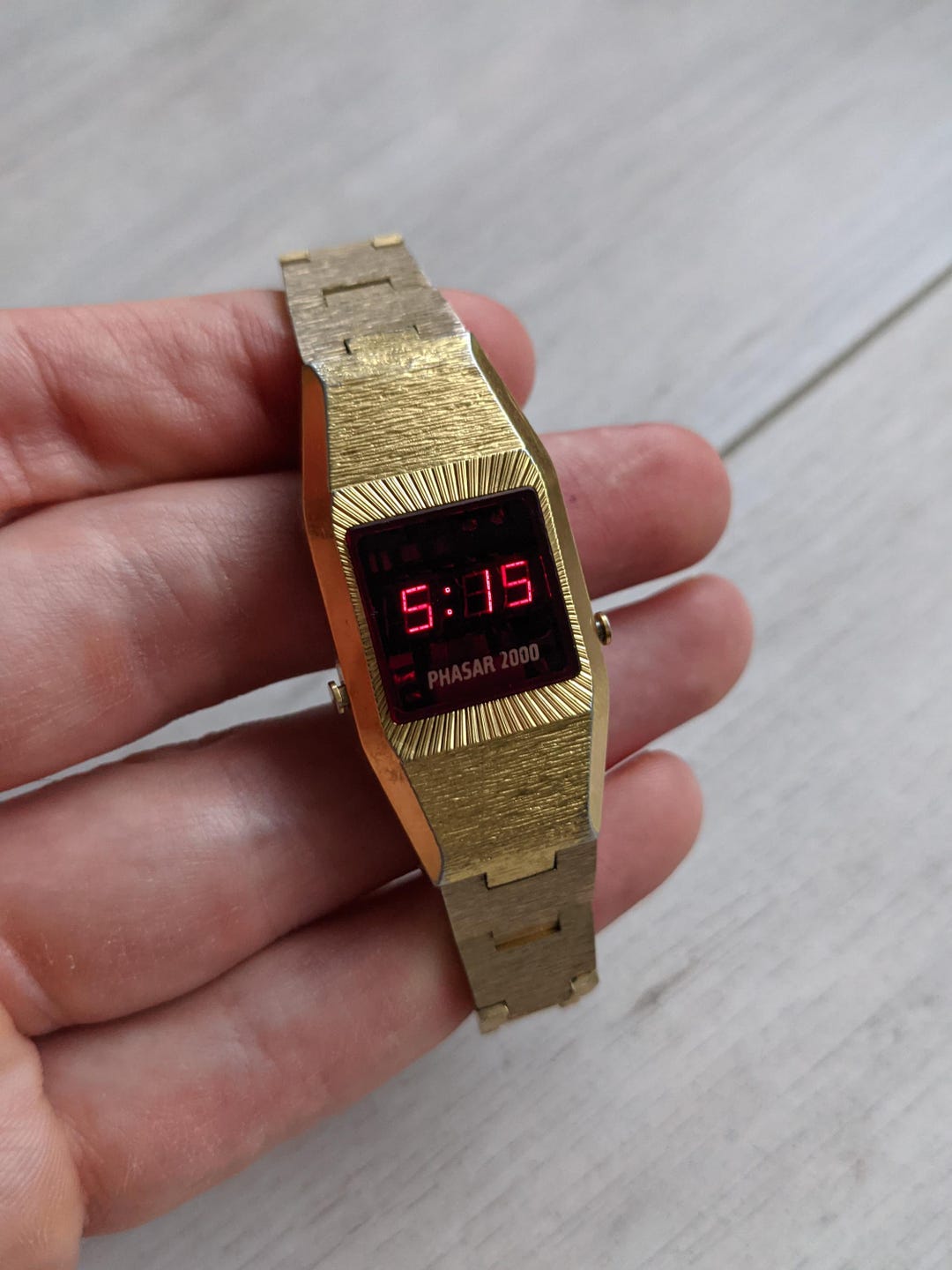 Vintage Phasar 2000 Women's Digital Quartz Dress Watch With Red LED ...