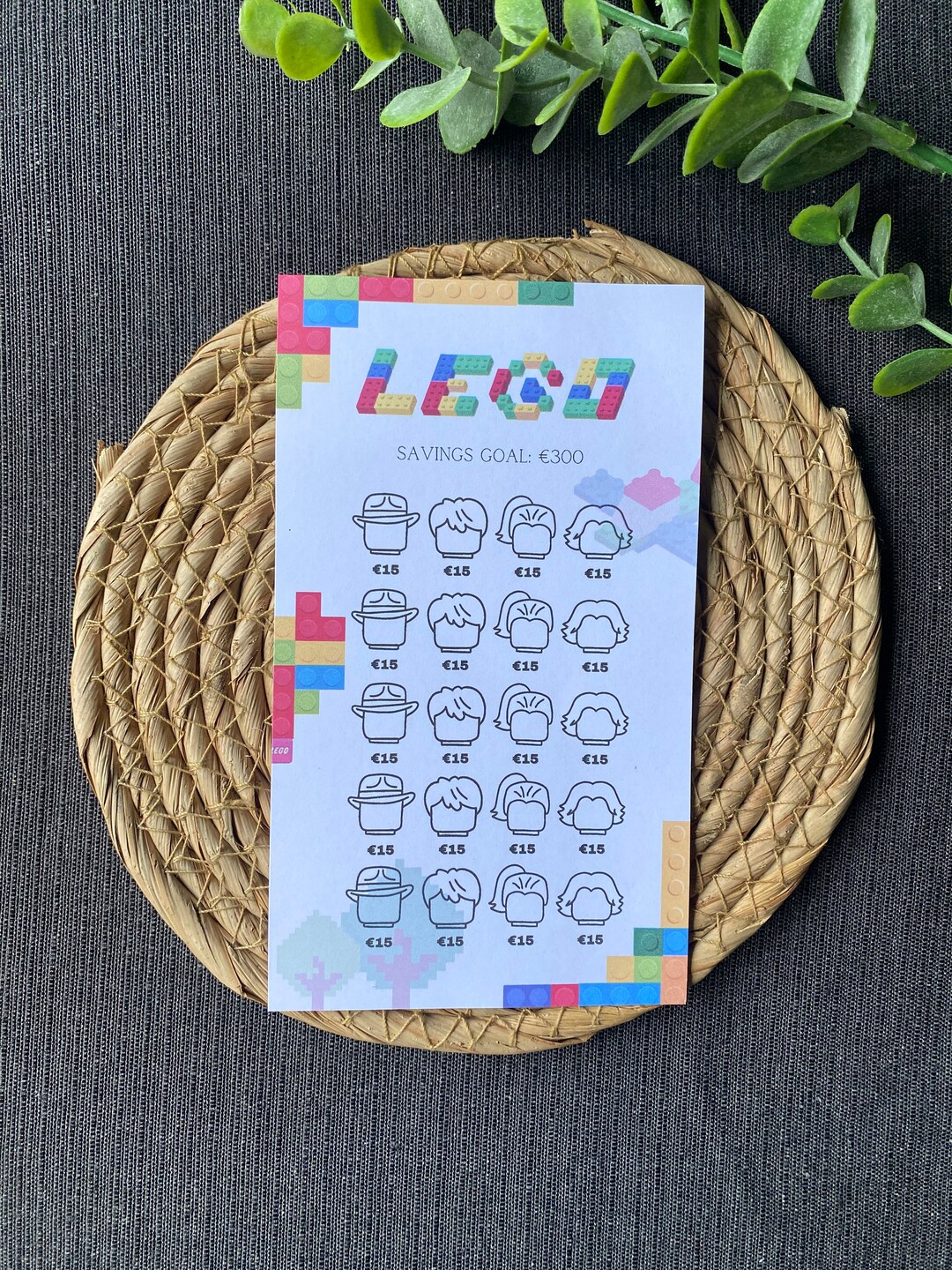 A6 Savings Challenge Budget Binder A6 Zipper Lego Building Kit Paper or ...