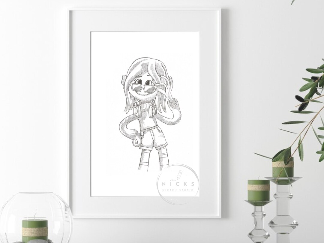 Disney Inspired Professional Hand Drawn Illustration. RUBY - Etsy