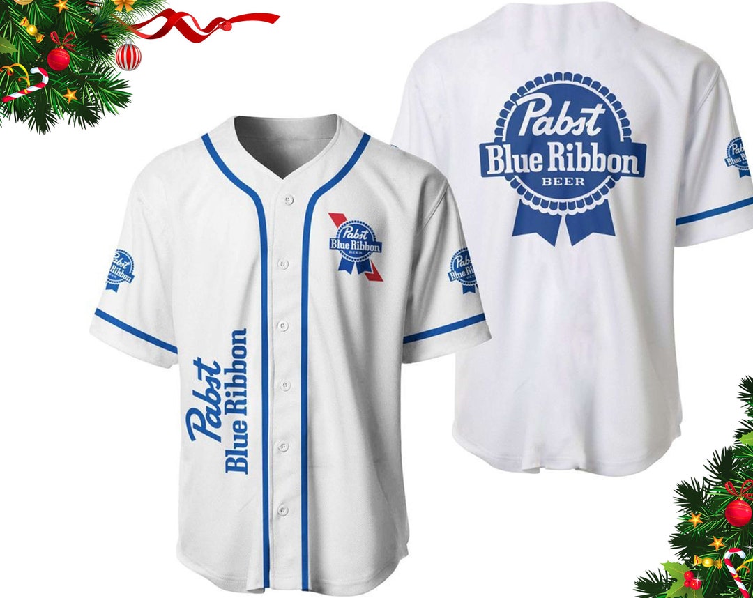 Personalized Pabst Blue Ribbon Beer Baseball Jersey 3D Pabst - Etsy