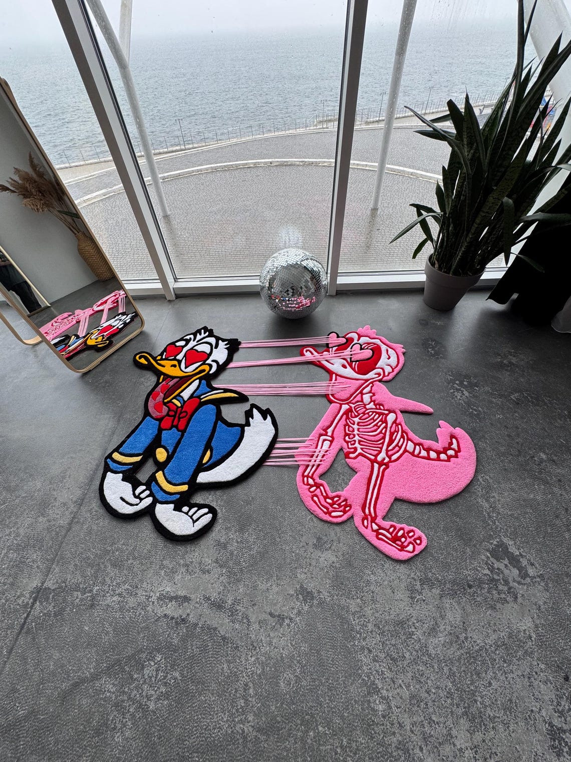 Duck Tufted Cartoon Character 3D Rug, Unique Custom Carpet - Etsy