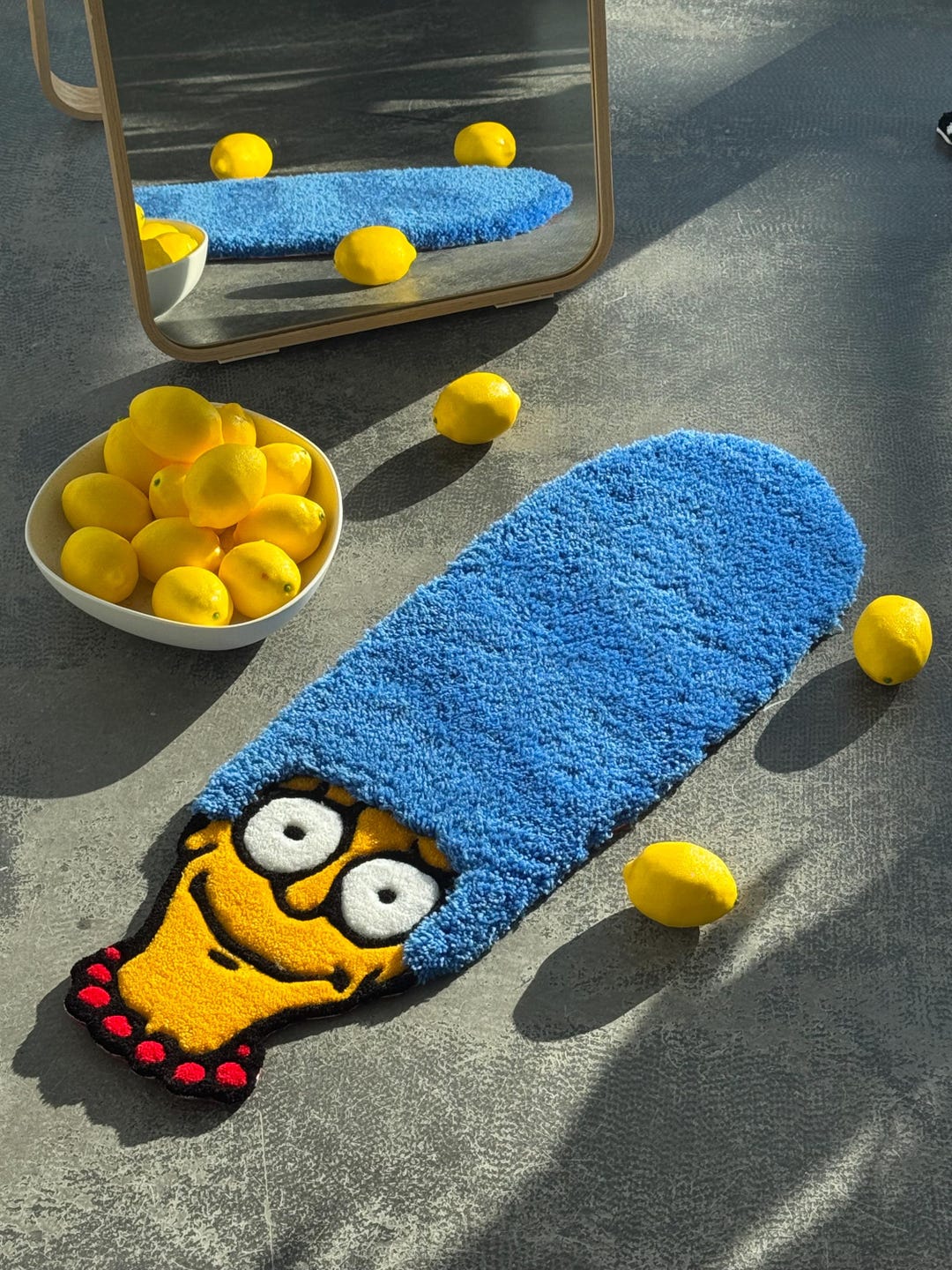 Marge Tufted Cartoon Character 3D Rug, Unique Custom Carpet - Etsy