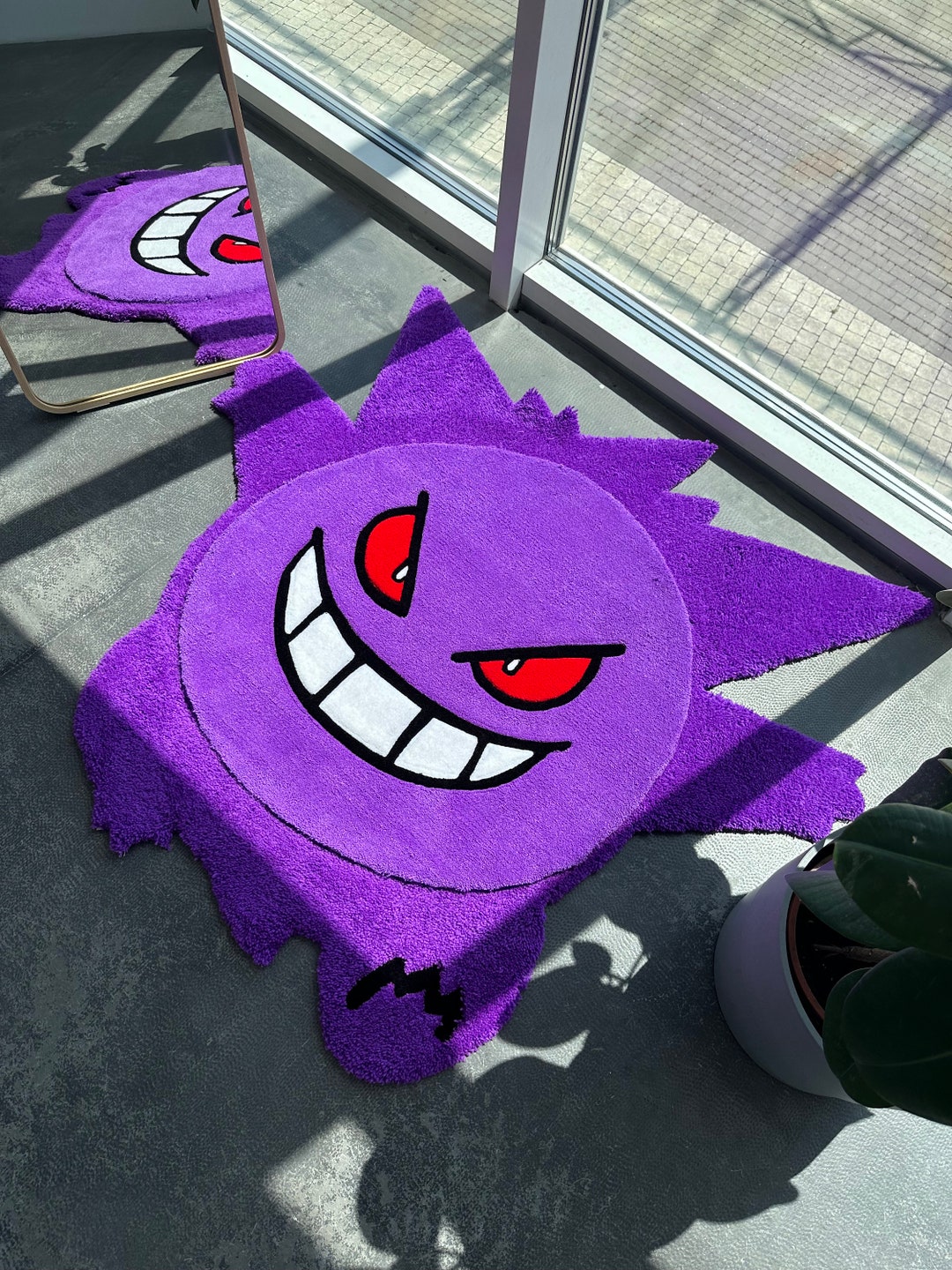 Gengar Tufted Fluffy 3d Skeleton Rug Tufting Carpet - Etsy