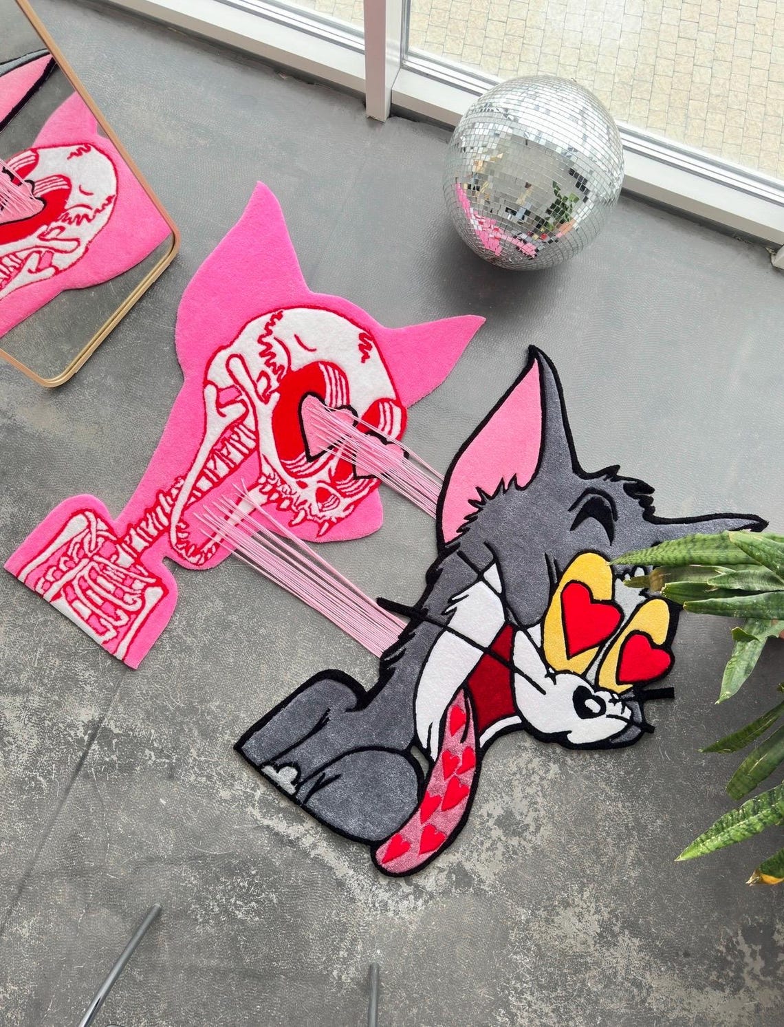 Tom Tufted Cartoon Character 3D Rug, Unique Custom Carpet - Etsy