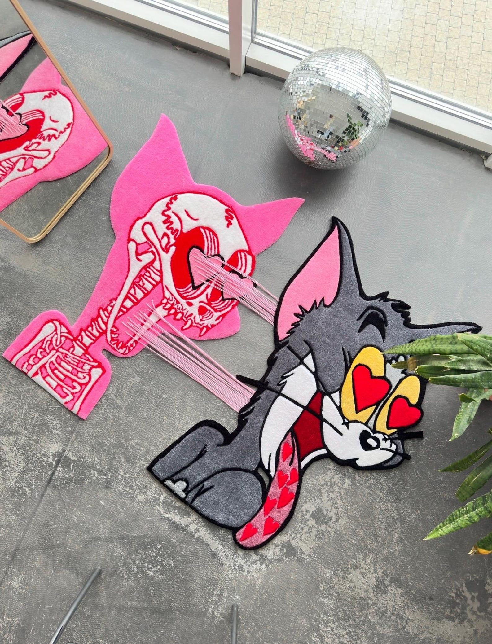 Tom Tufted Cartoon Character 3D Rug, Unique Custom Carpet - Etsy