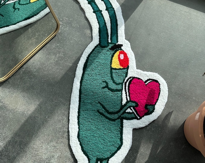 Plankton Custom Tufted Rug, Cartoon Tufting Carpet - Etsy