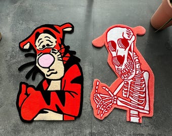 Tom Tufted Cartoon Character 3D Rug, Unique Custom Carpet - Etsy