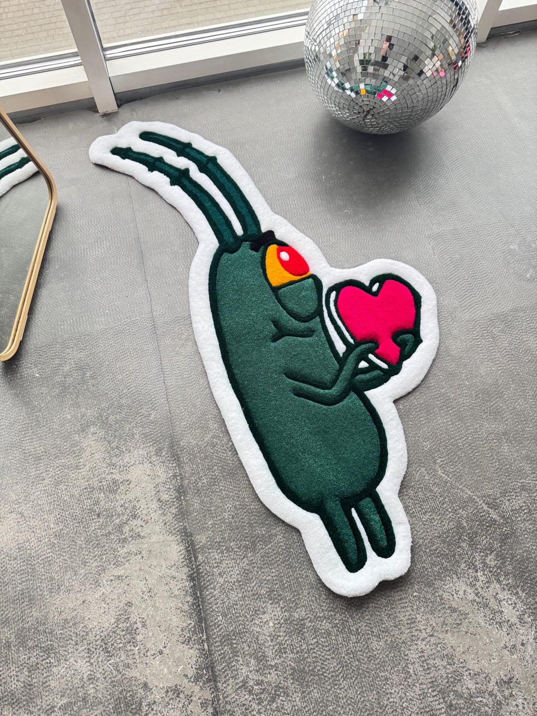 Plankton Heart Rug - Etsy