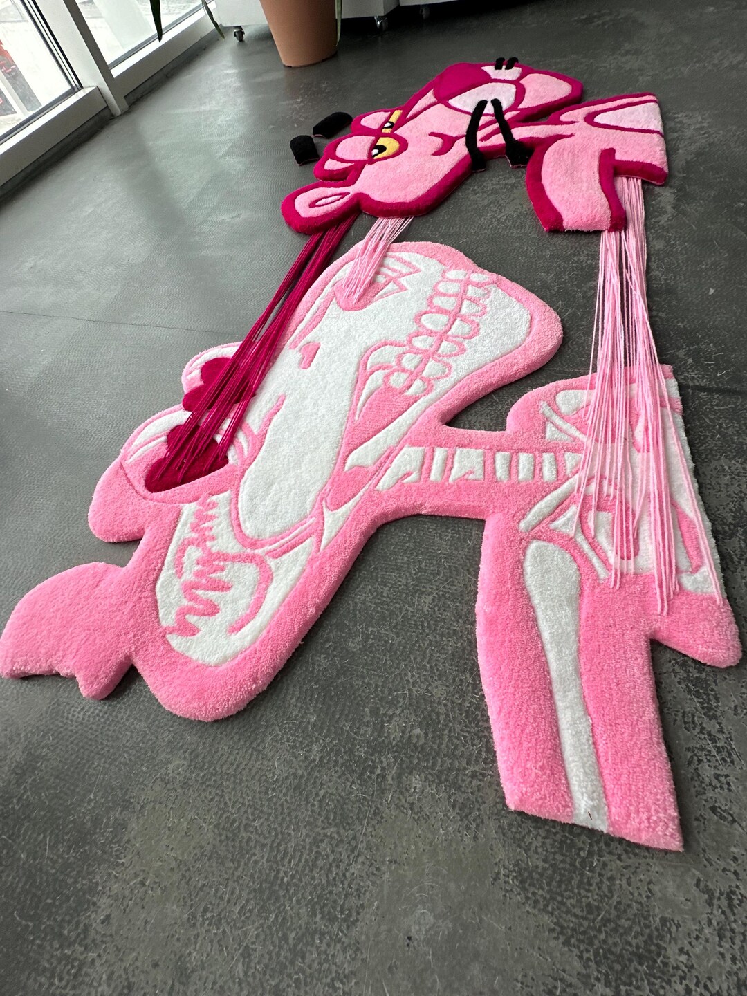 Panther Tufted Cartoon Character 3D Rug, Unique Custom Carpet - Etsy