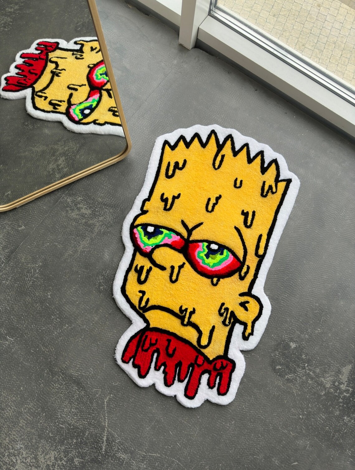 Cartoon Tufted Rug Bart Tufted Rug Simpson Tufted Rug - Etsy