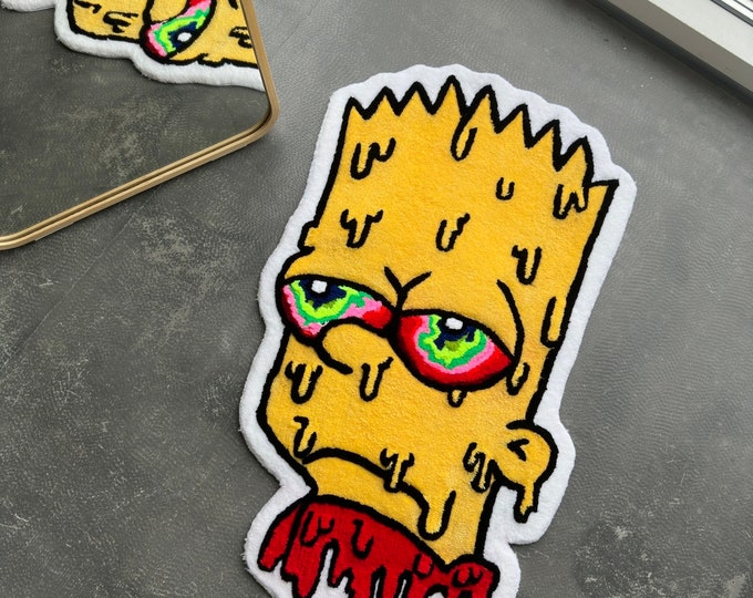 Cartoon Tufted Rug, Bart Tufted Rug, Simpson Tufted Rug, Cartoon Gifts ...