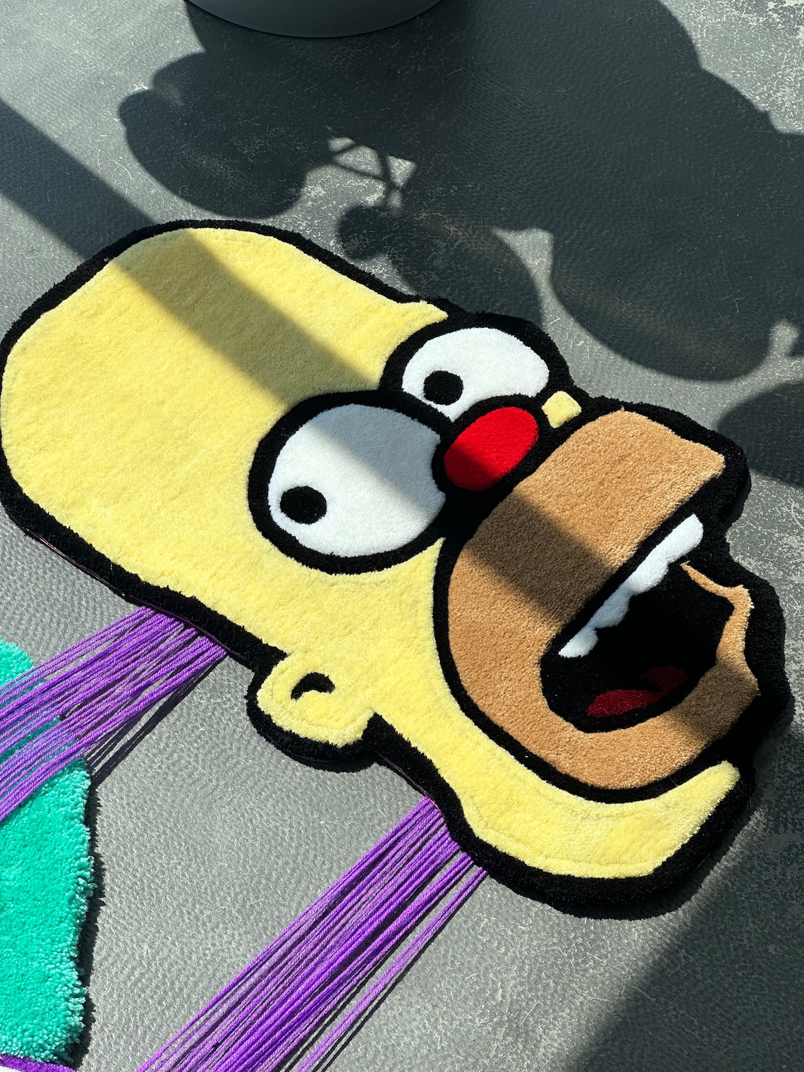 Cartoon Krusty Tufted Fluffy 3d Skeleton Rug Tufting Carpet - Etsy