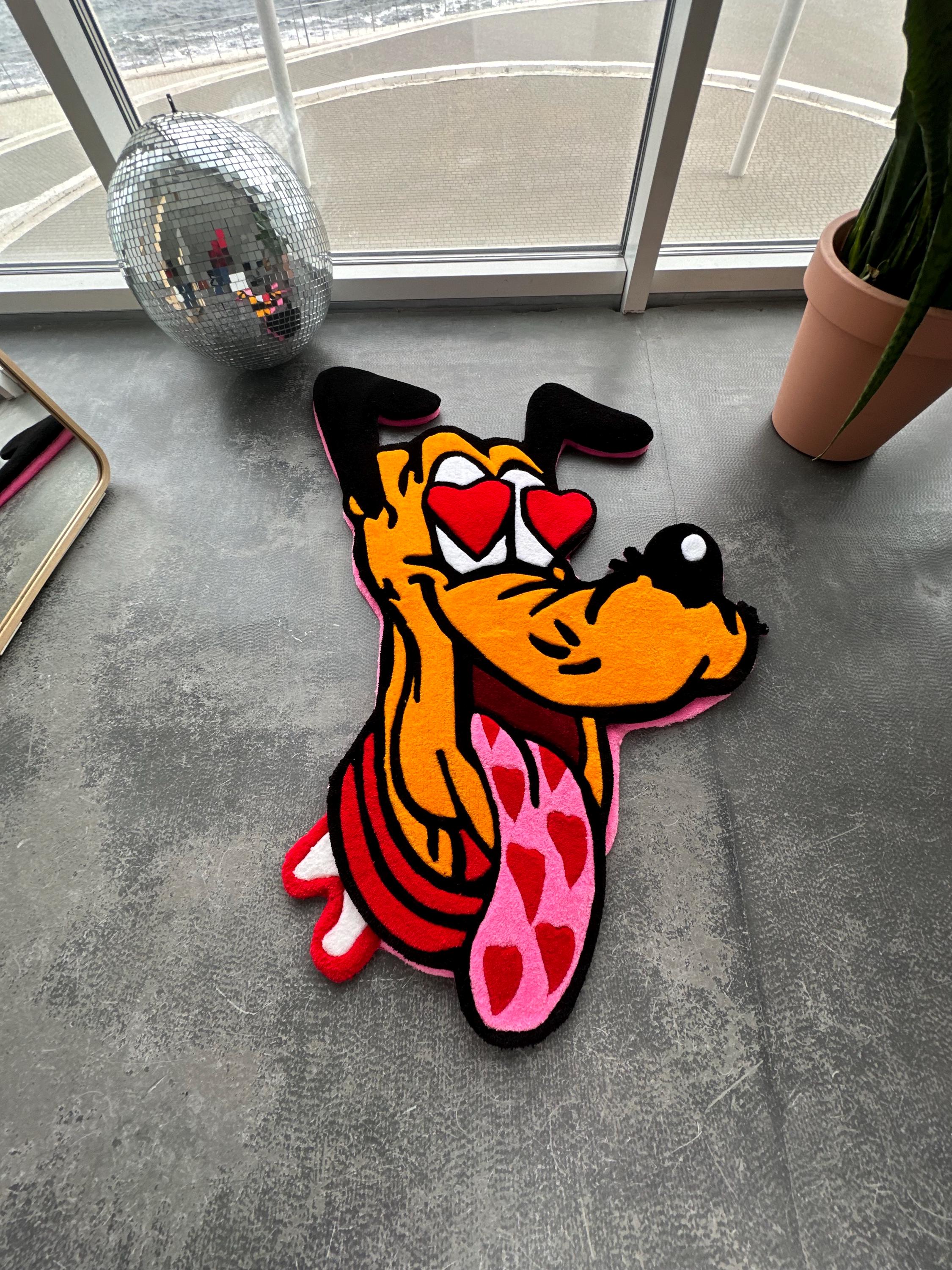 Pluto Tufted Cartoon Character 3D Rug, Unique Custom Carpet - Etsy