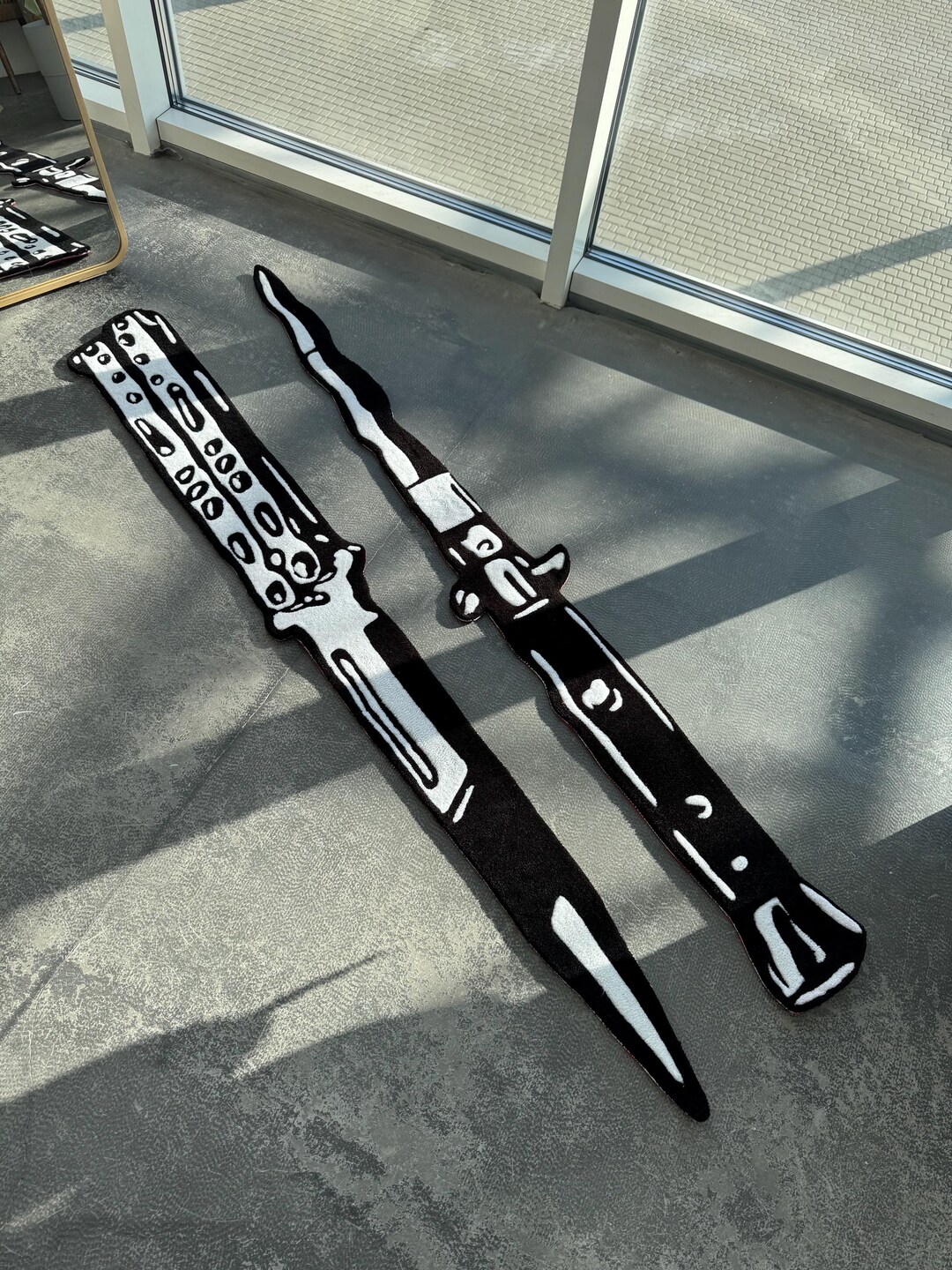 Knife Tufted Cartoon Character 3D Rug, Unique Custom Carpet - Etsy