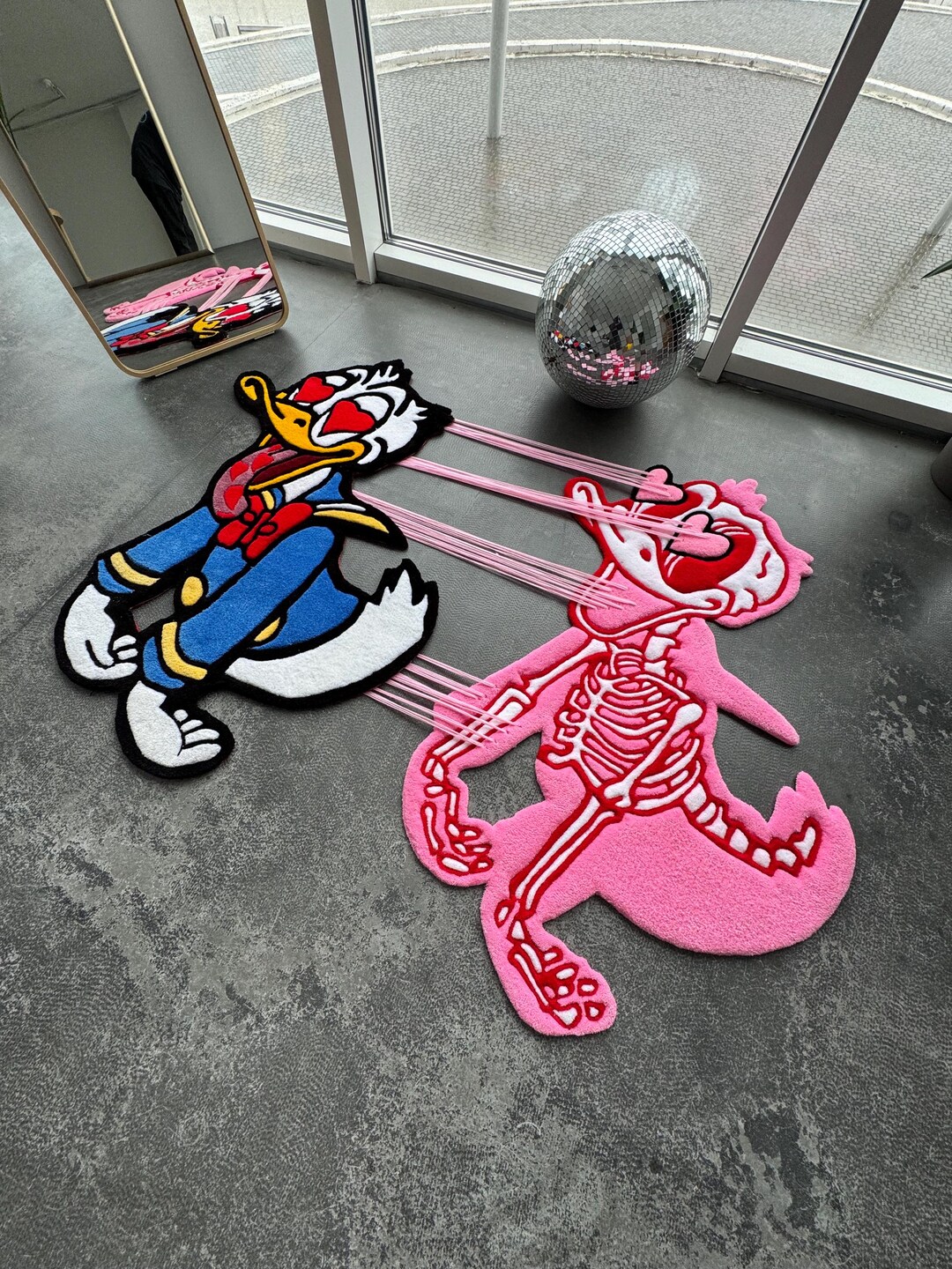 Duck Tufted Cartoon Character 3D Rug, Unique Custom Carpet - Etsy