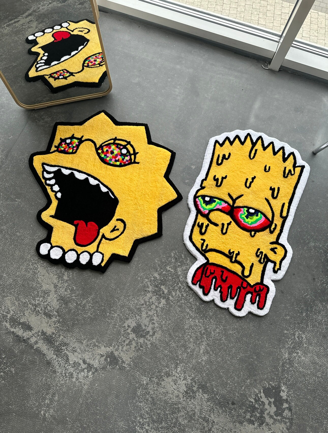 Cartoon Tufted Rug Bart Tufted Rug Simpson Tufted Rug - Etsy