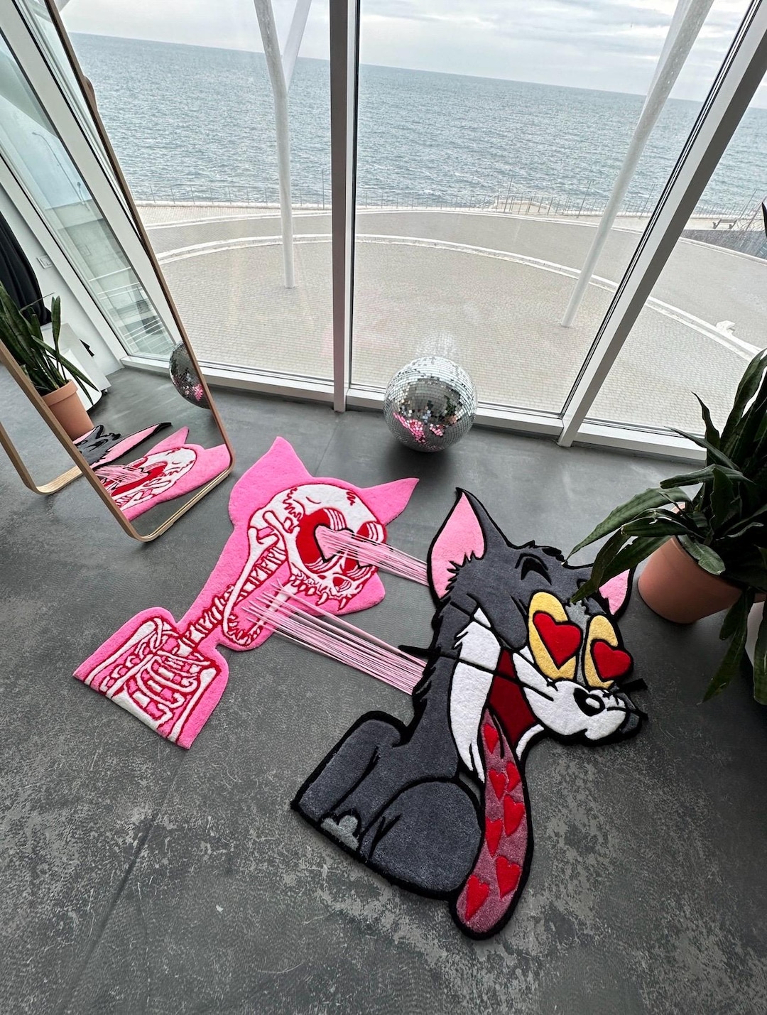 Tom Tufted Cartoon Character 3D Rug, Unique Custom Carpet - Etsy