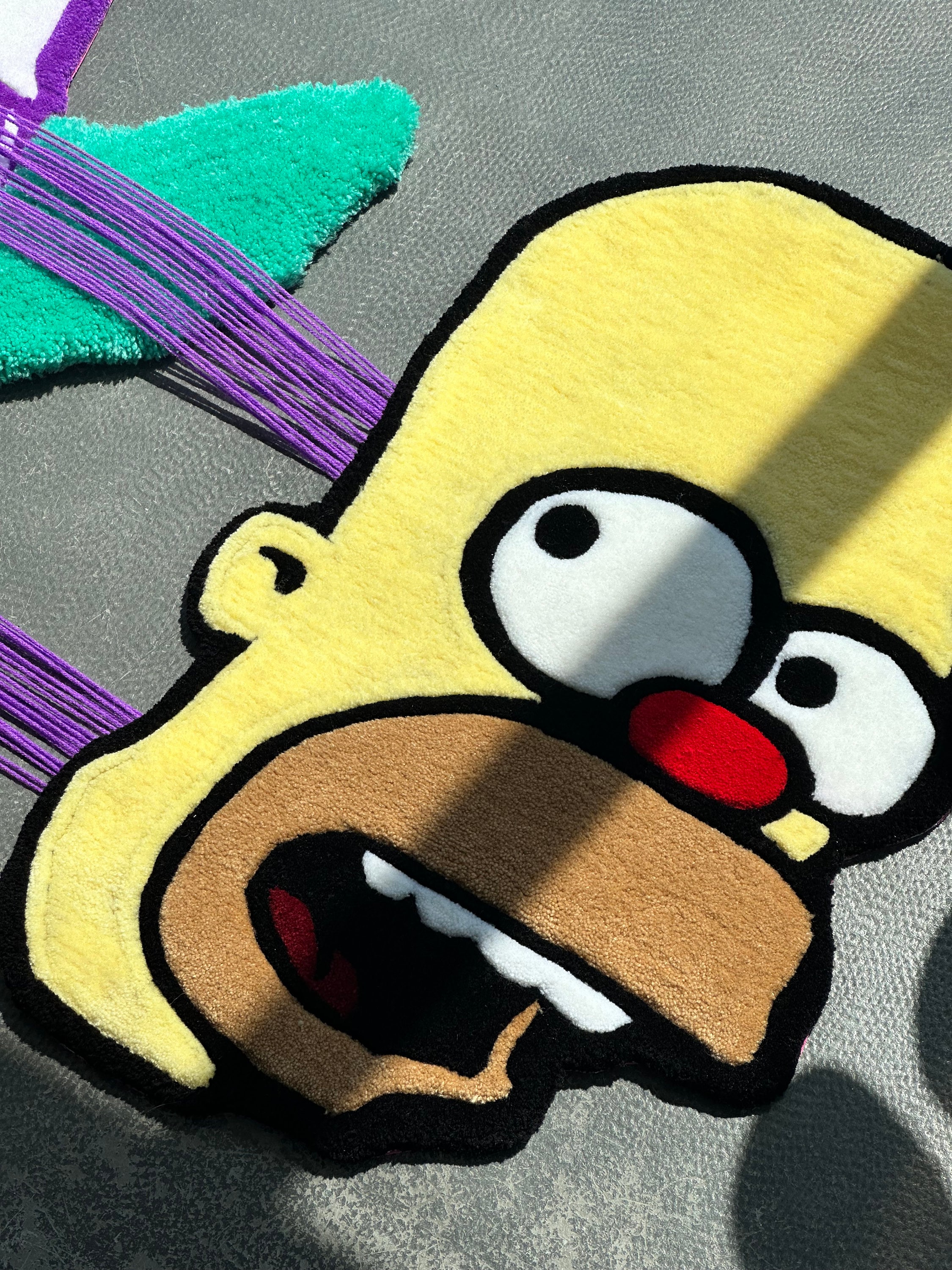 Cartoon Krusty Tufted Fluffy 3d Skeleton Rug Tufting Carpet - Etsy