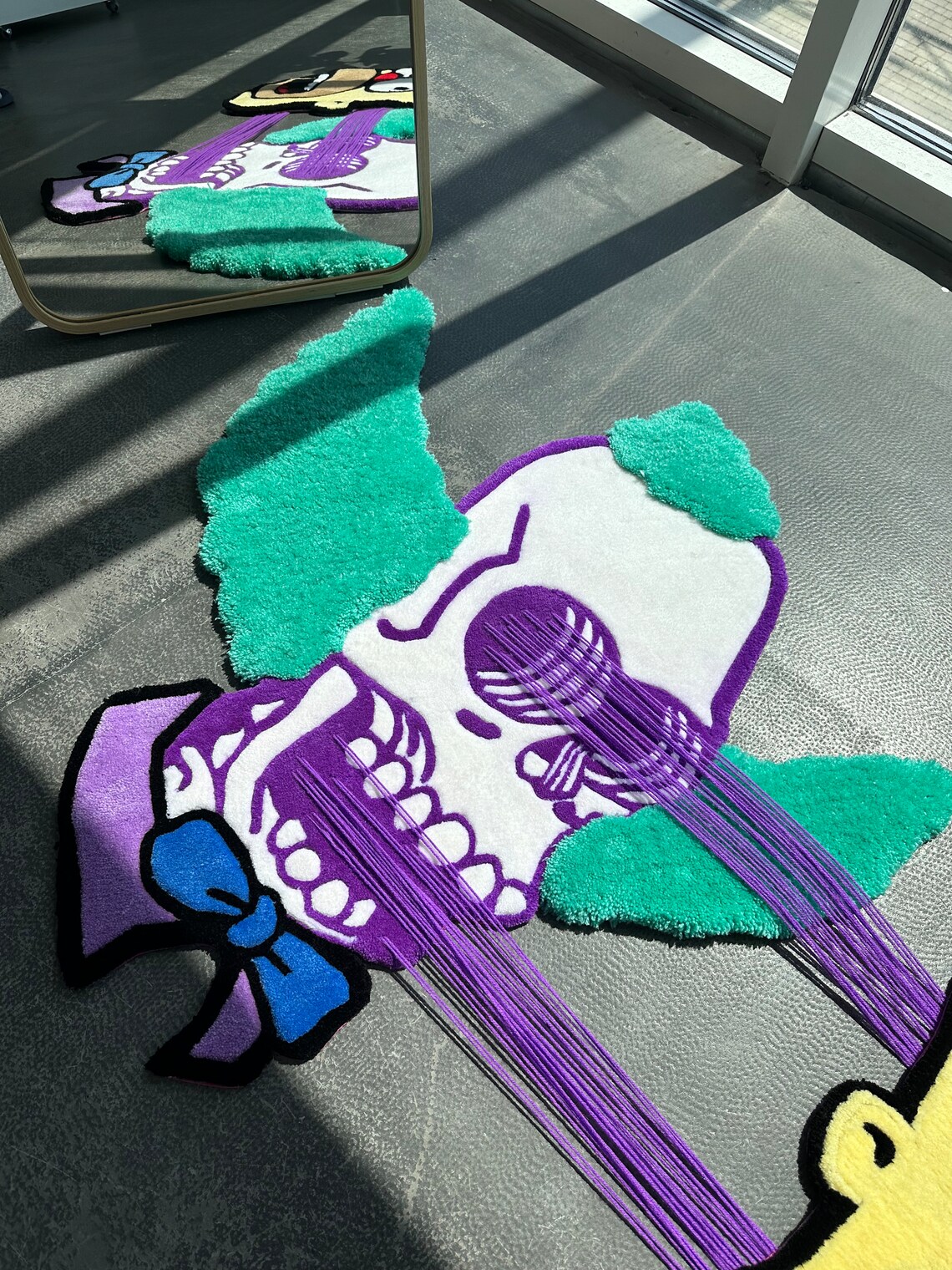 Cartoon Krusty Tufted Fluffy 3d Skeleton Rug Tufting Carpet - Etsy