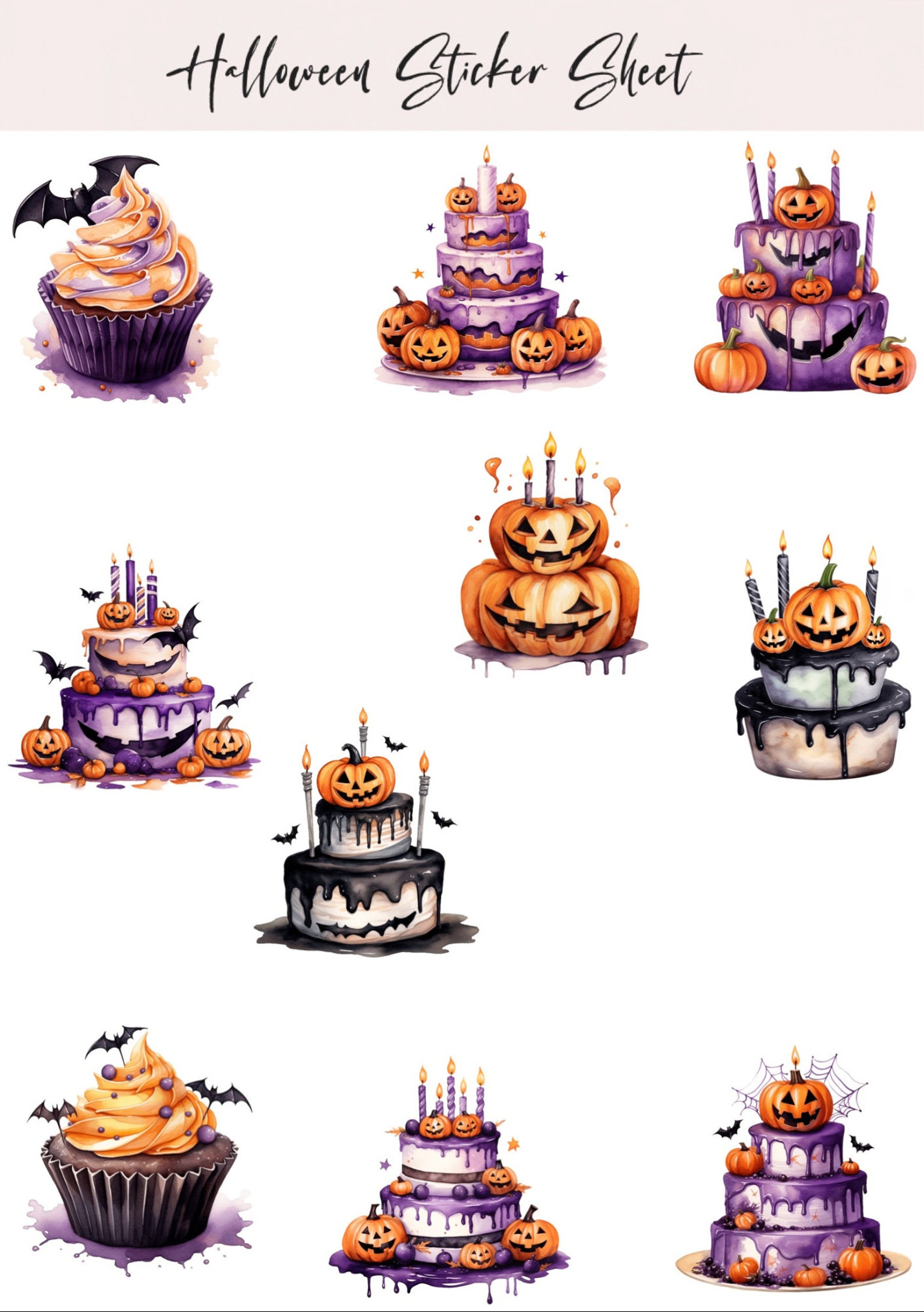 Halloween Trick or Treat | +300 Digital Stickers | Pre-cropped ...
