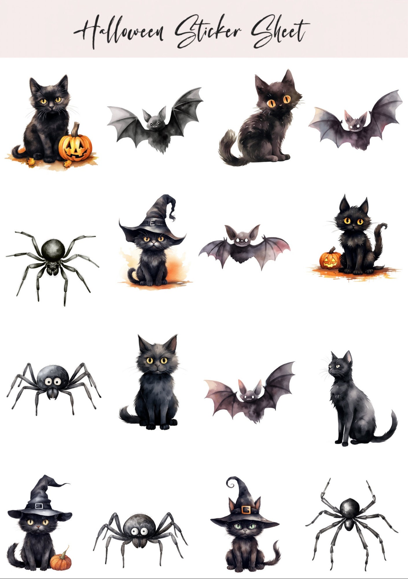 Halloween Trick or Treat | +300 Digital Stickers | Pre-cropped ...