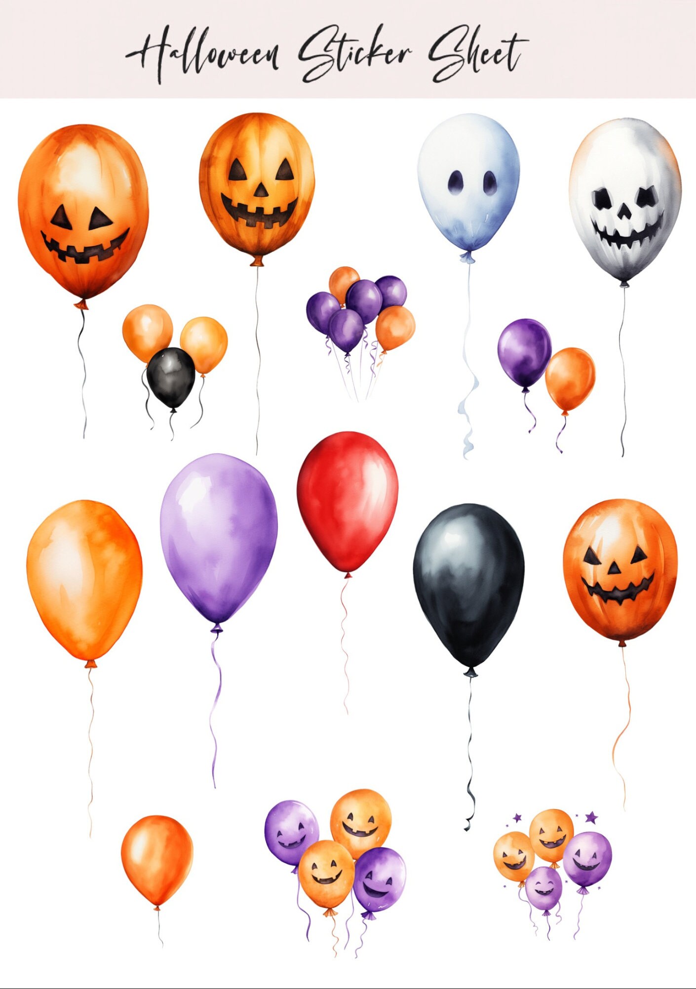 Halloween Trick or Treat | +300 Digital Stickers | Pre-cropped ...