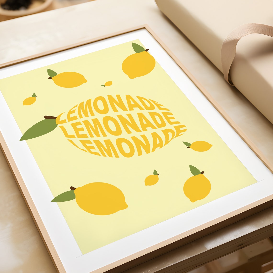 Lemonade, Lemon, Colorful Summer Poster, Wall Decor, Instant Download ...