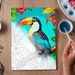 Color by Numbers for Adults, Paint by Numbers, Coloring Page Toukan ...
