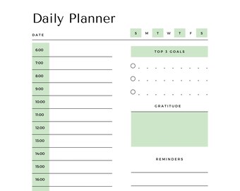 Minimal Daily Planner Pinky - Etsy