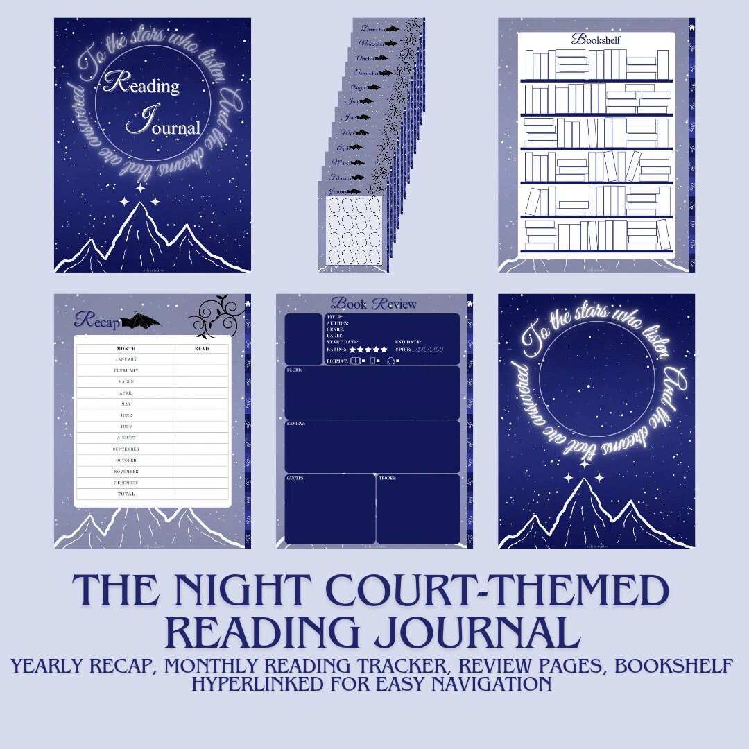 Night Court-themed Reading Journal and Notebook Bundle - Etsy