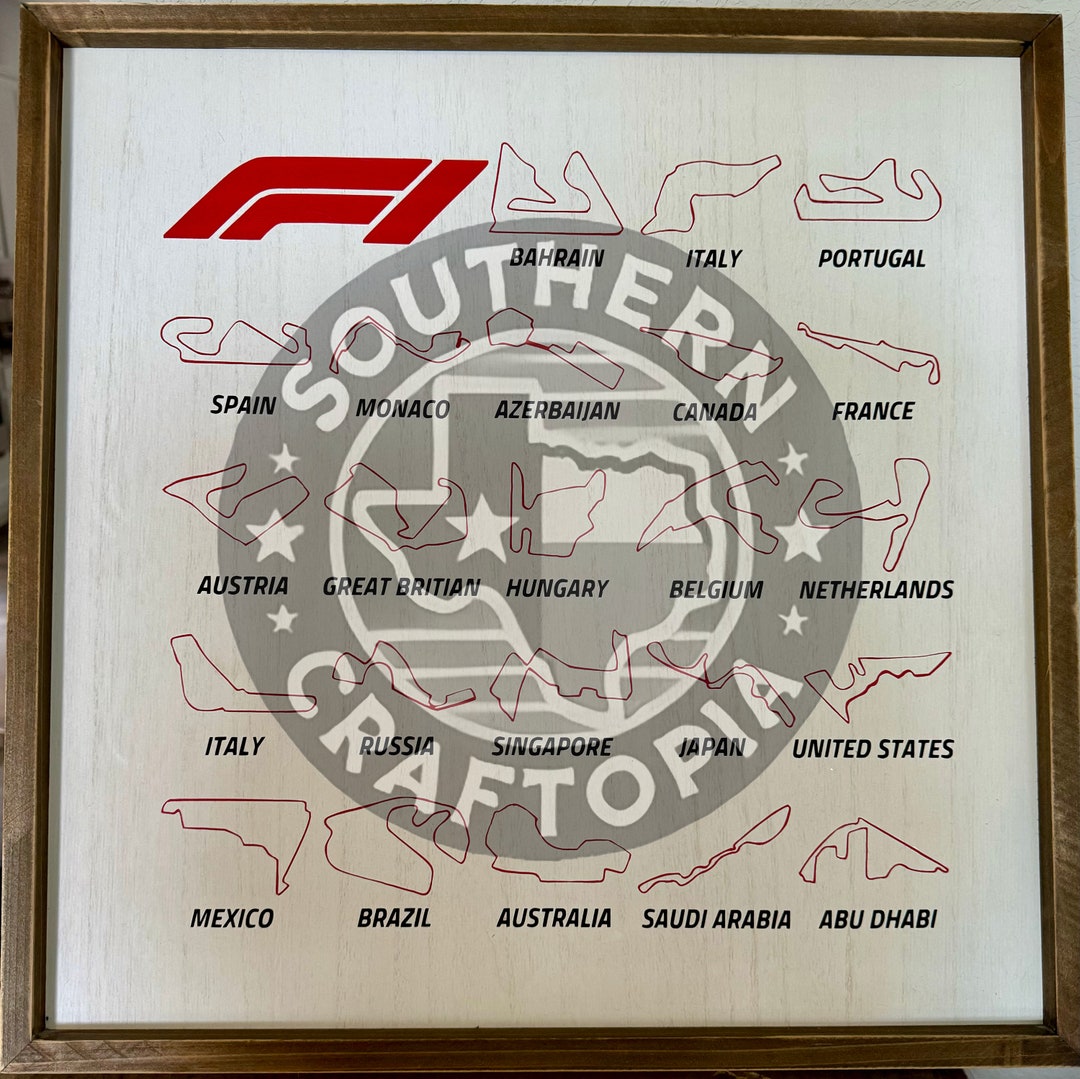 F1 World Tracks SVG EPS Ai DXF for Vinyl or Laser - Etsy