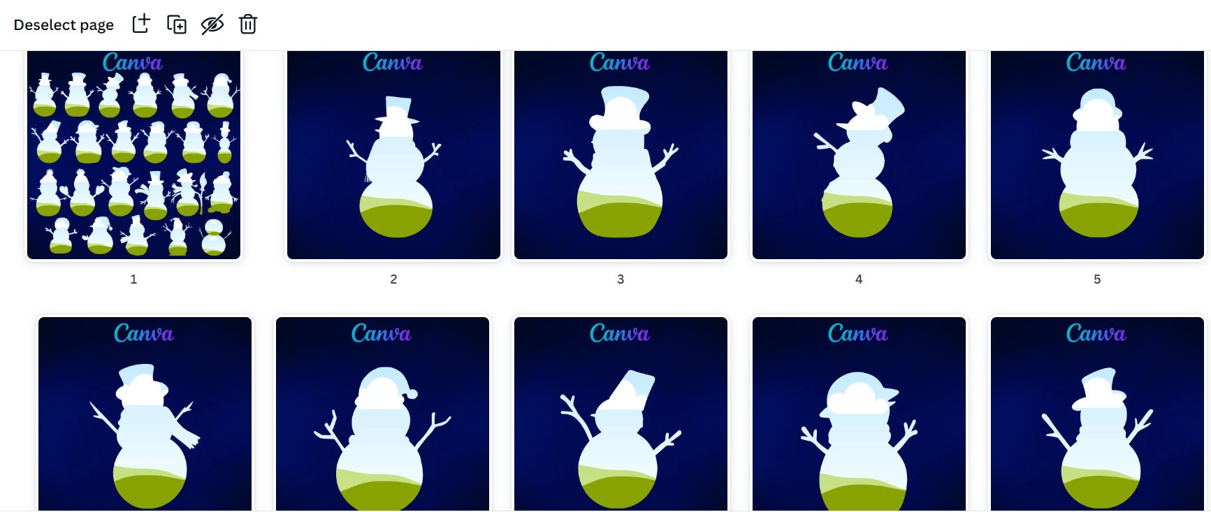 Create Your Own Snowman Canva Frames With This Template, Christmas ...