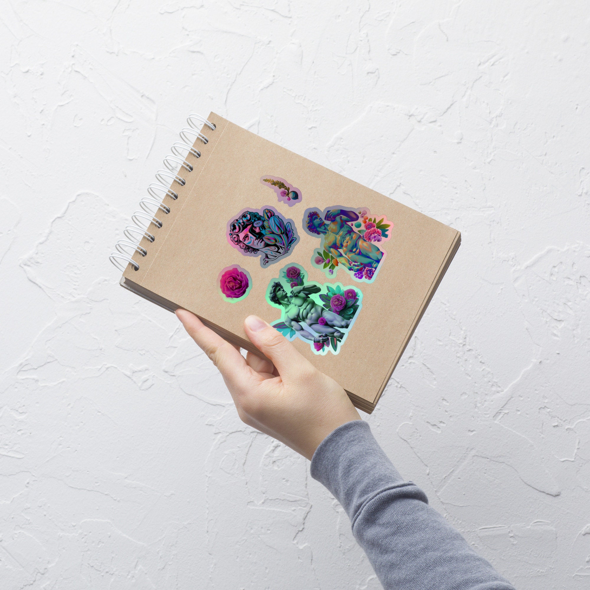 Vaporwave Statue of David Sticker Pack Roman Sculpture Art - Etsy