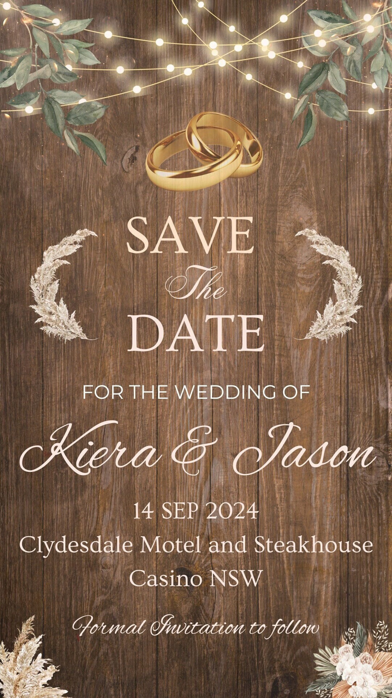 Country Barn Rustic Style Save the Date - Etsy