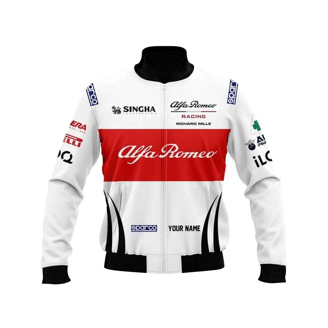 Personalized Alfa Romeo Bomber Jacket 3D Racing Style F1 - Etsy