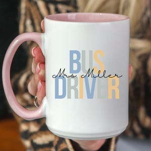 Personalized Bus Driver Mug, Bus Driver Gift, Bus Driver Appreciation ...