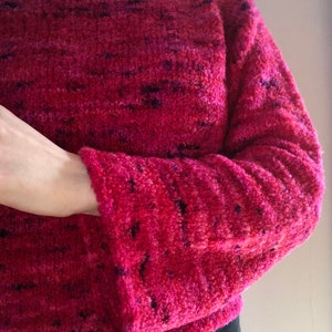 Little Loops Sweater Boucle DK Knitting Pattern Adult - Etsy