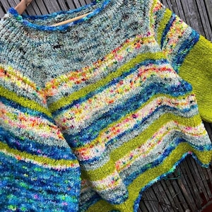 Little Loops Sweater Boucle DK Knitting Pattern Adult - Etsy