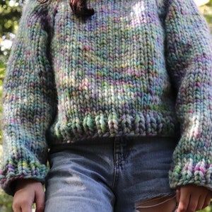 Scrappy Weekend Sweater Adult Super Chunky Knitting Pattern - Etsy