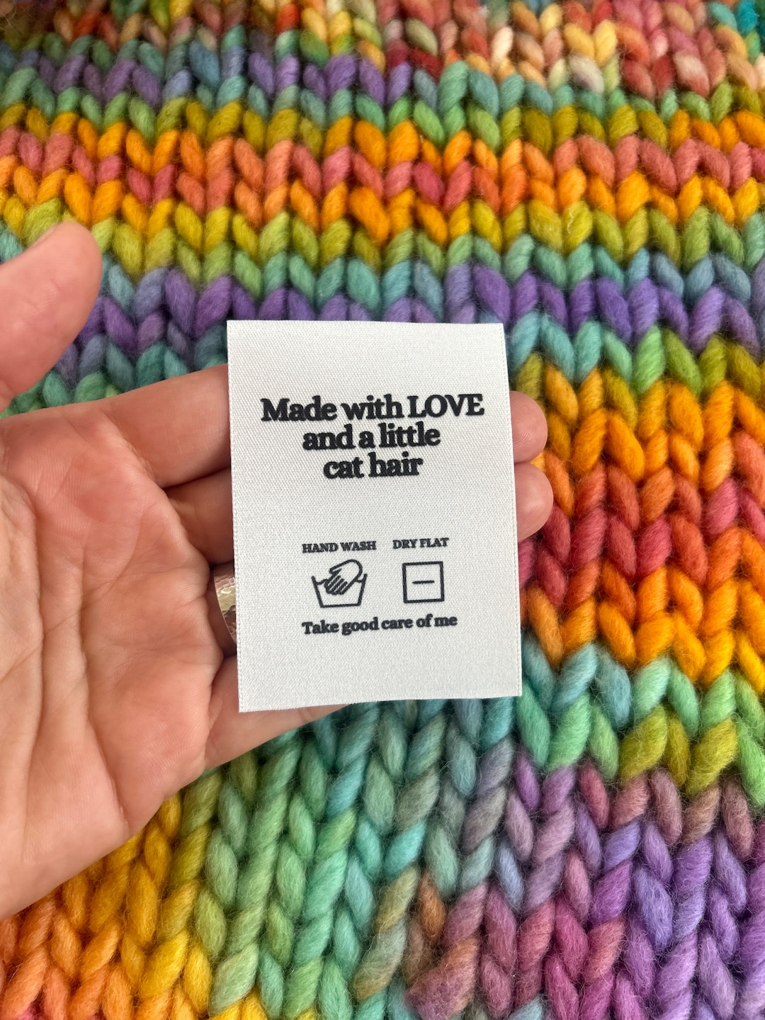 Woven Craft Handmade Clothing Care Instructions Labels ‘made With Love ...