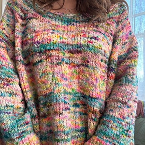 Little Loops Sweater Boucle DK Knitting Pattern Adult - Etsy