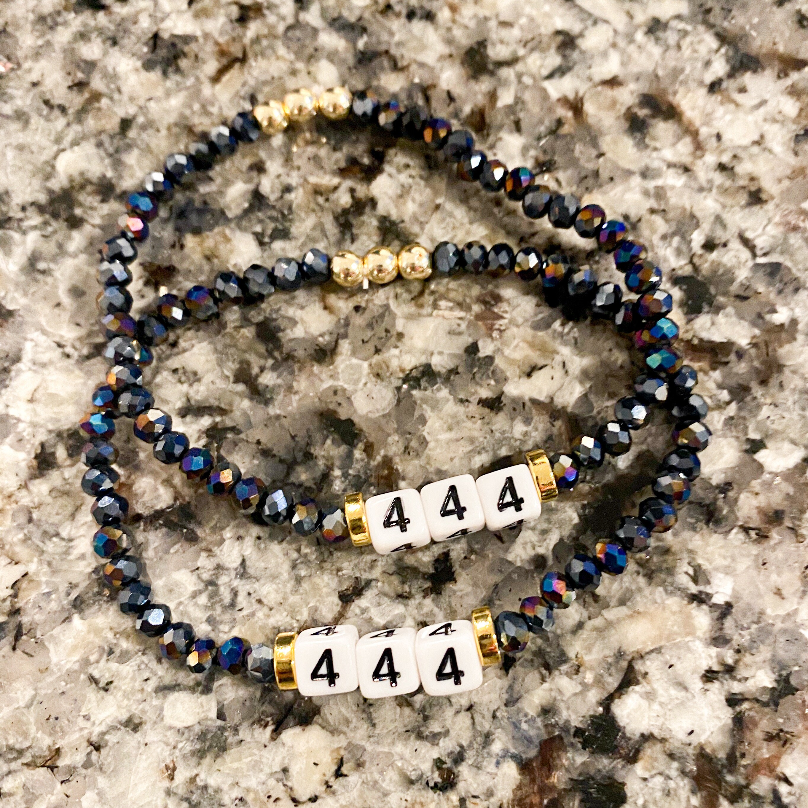 1111 Midnight Blue Collection Angel Number Stretchy Friendship Bracelet ...