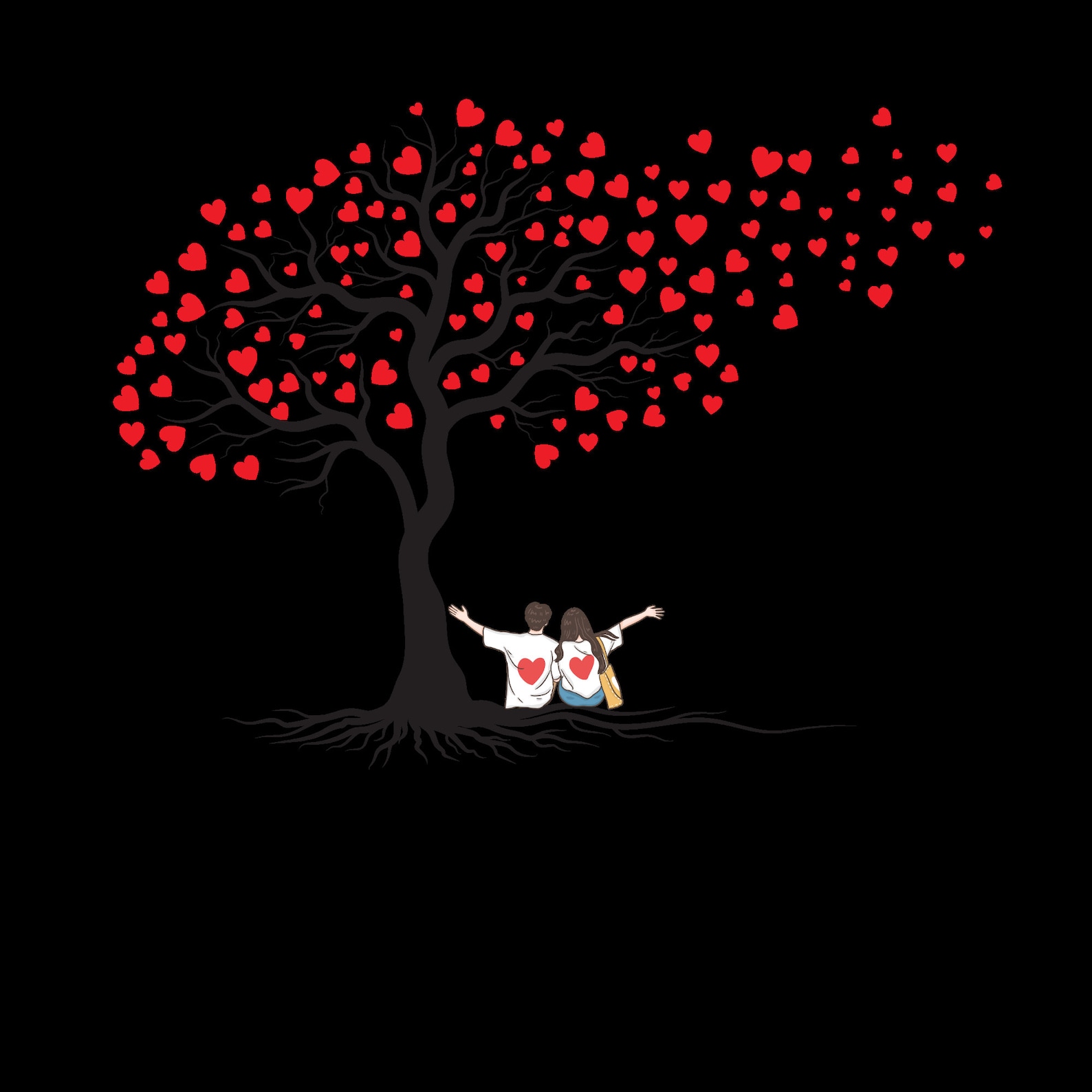 Love Heart Tree Png,family Tree Png,heart Tree Cut Files,tree Roots Png ...