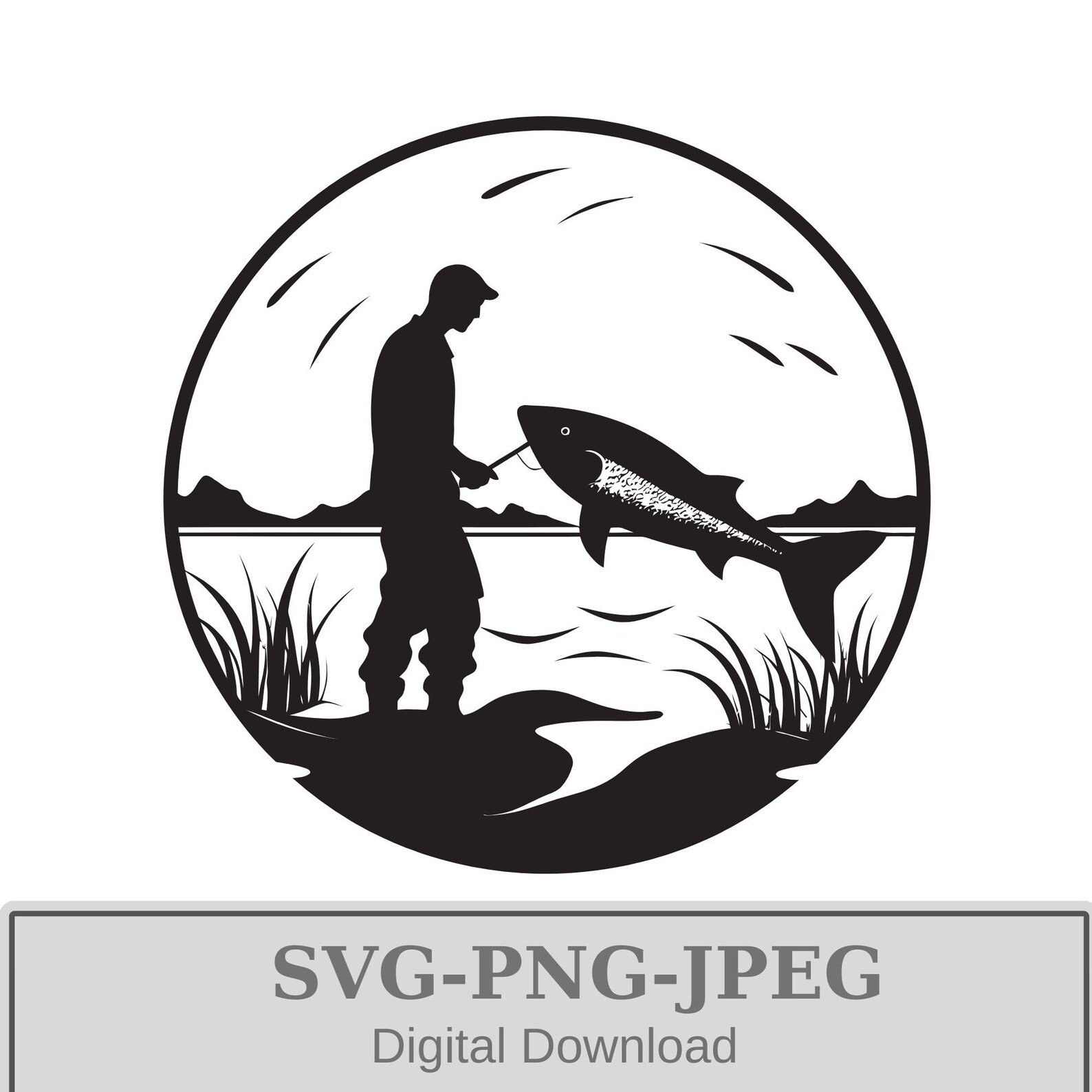 Fisherman Svg,campng Svg, Fishing Lover Man Svg,fishing Svg,camping ...