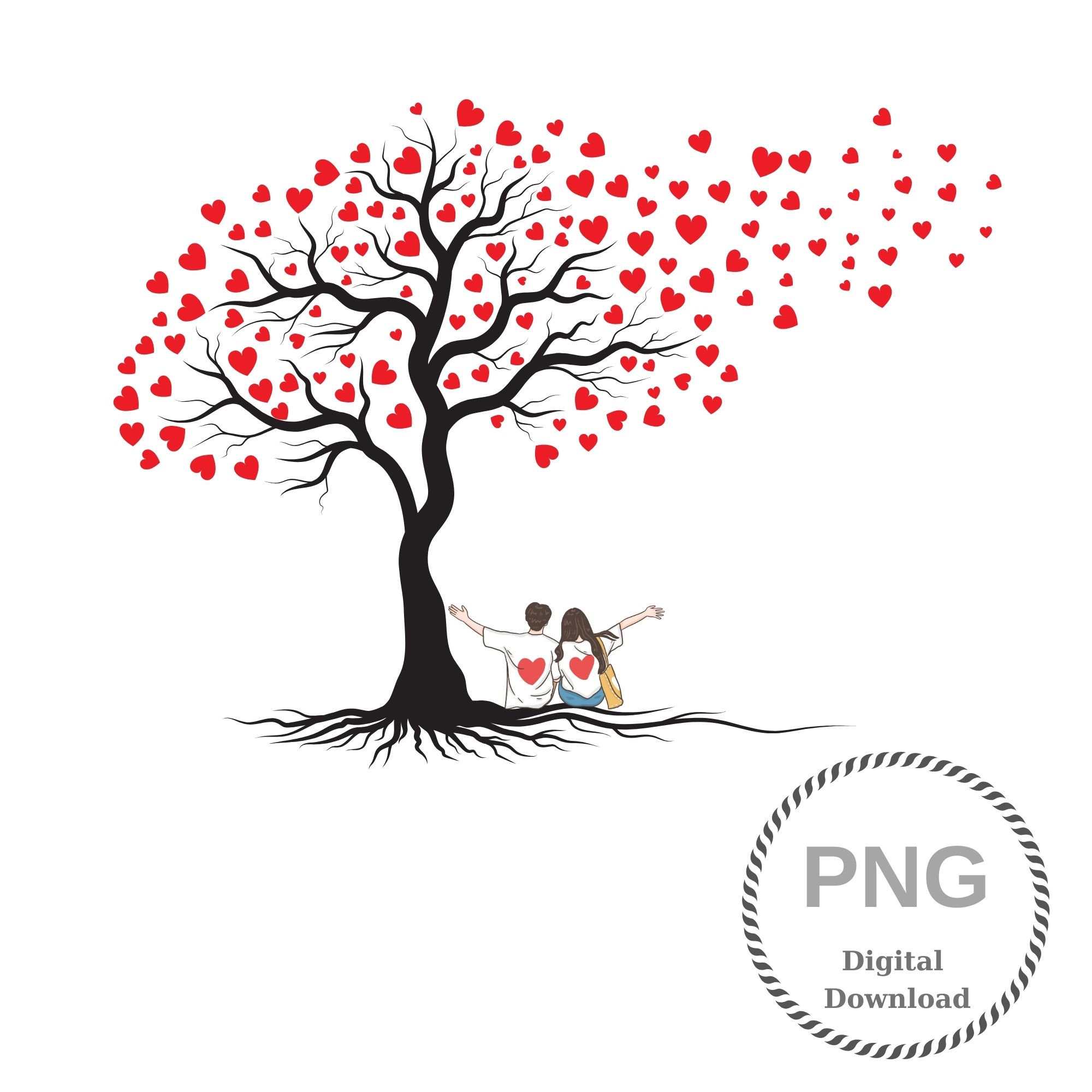 Love Heart Tree Png,family Tree Png,heart Tree Cut Files,tree Roots Png ...