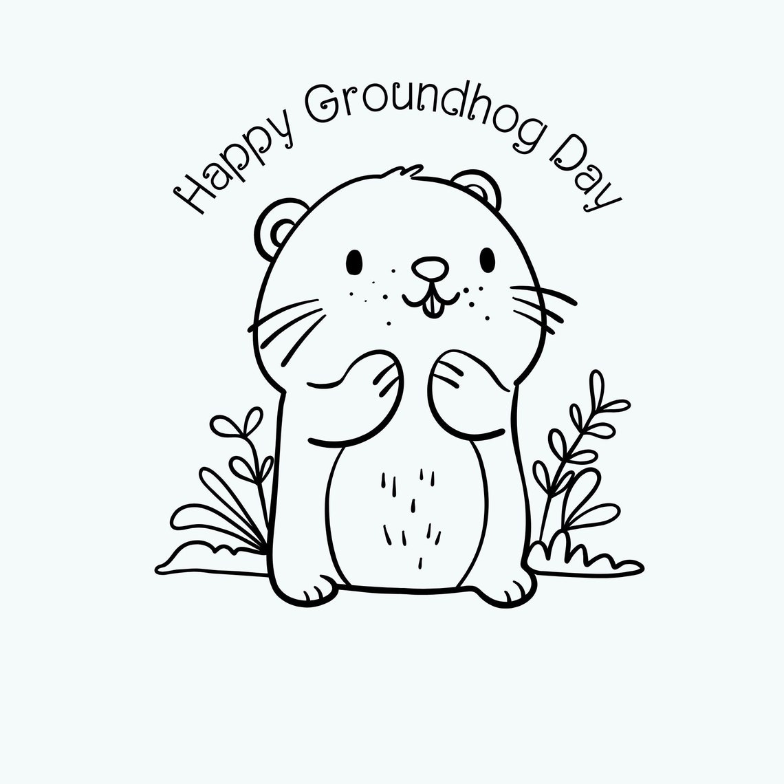 Happy Groundhog Day Svg,groundhog Png,groundhog Design,digital Cut ...